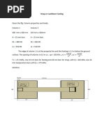 Trapezoidal Combined Footing Design Guide | PDF | Rectangle | Column