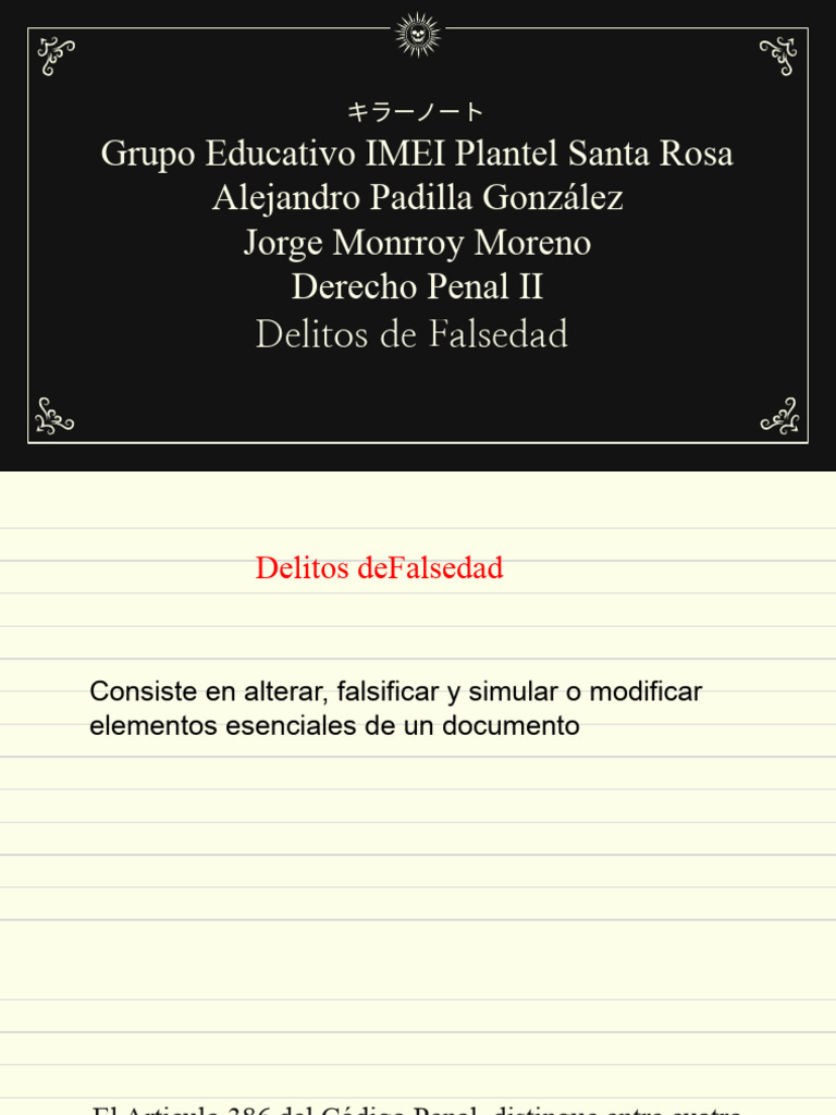 Killer Note_ Anime Diary Infographics by Slidesgo (2) | PDF | Derecho ...