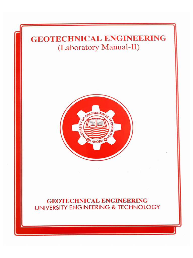 Geotech Engg-II Lab Manual | PDF