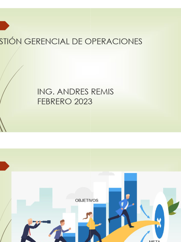 Gestión de Operaciones 1 | PDF | Jefe de operaciones | Business