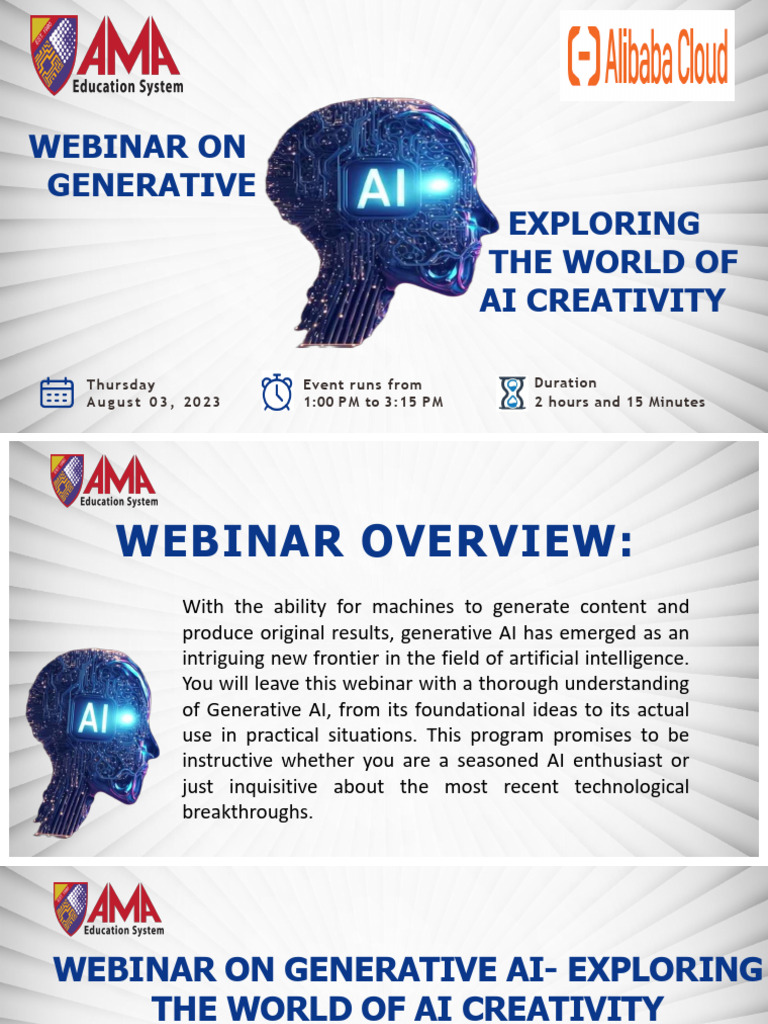 Invitation Amaes Generative Ai Webinar 08-03-2023 | PDF | Artificial ...
