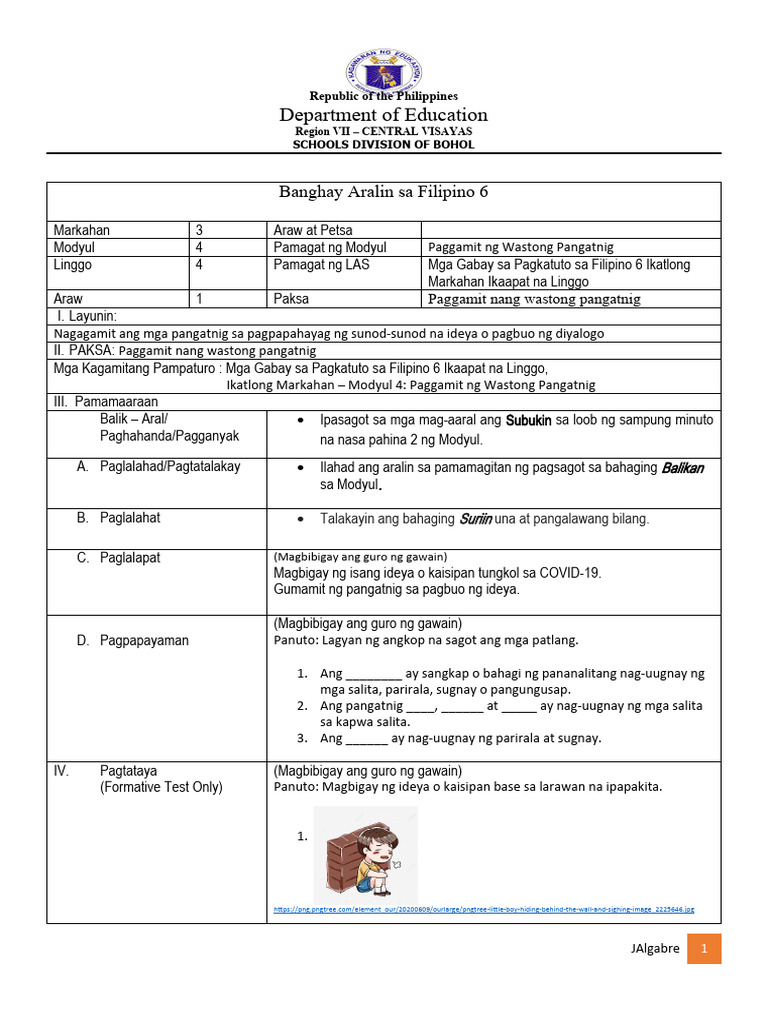 DLG Fil6 Q3 WK4 Day-1-5 | PDF