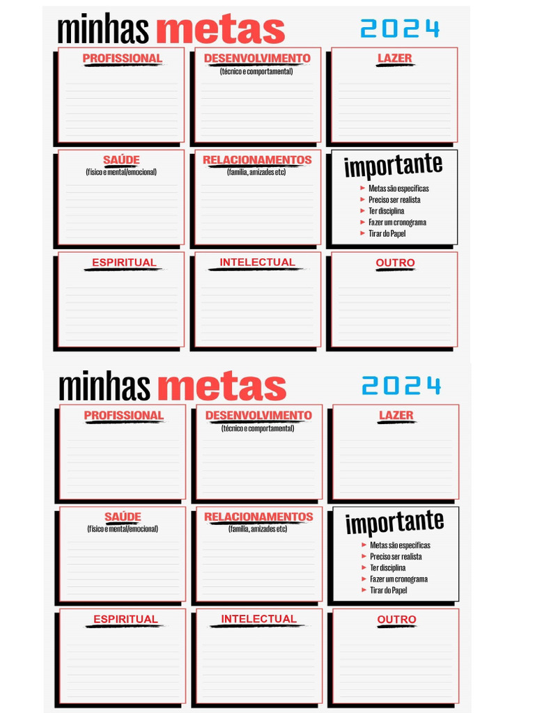 Metas Planos | PDF