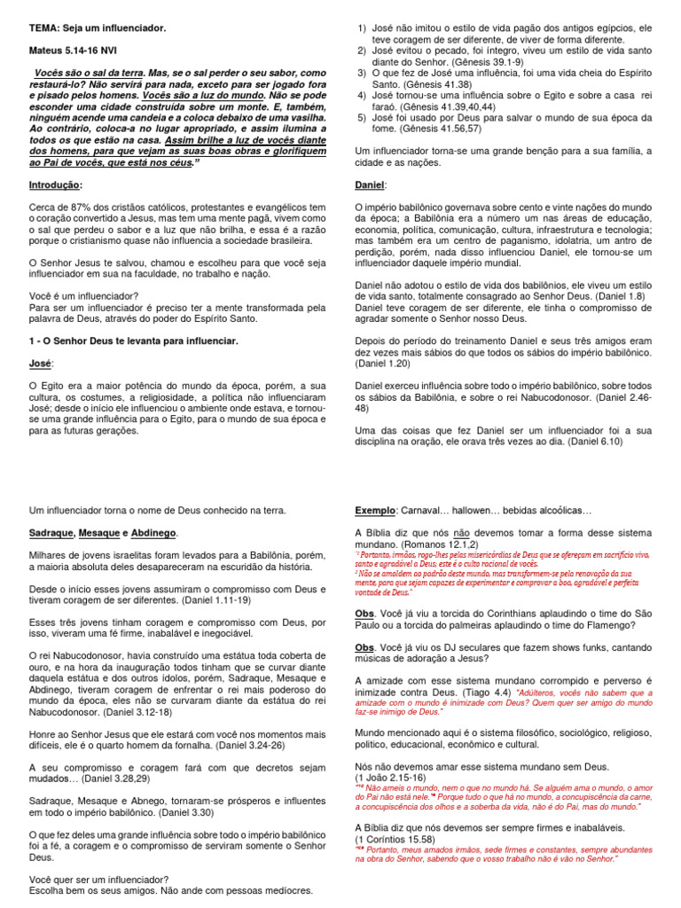 Seja Um Influenciador | PDF