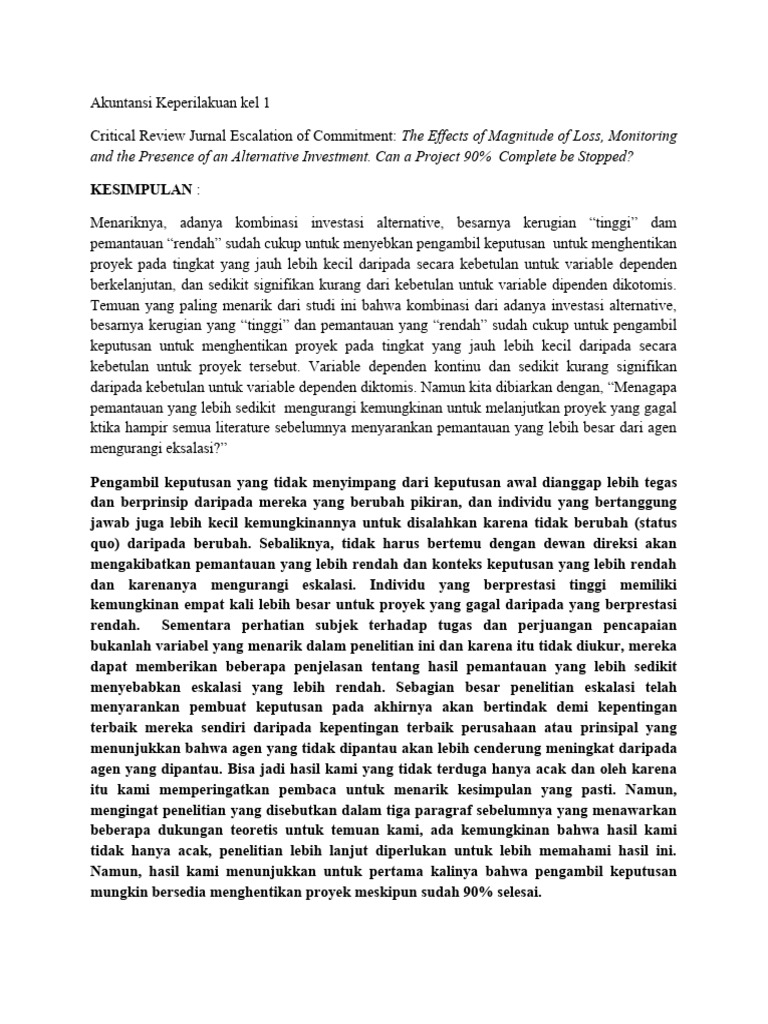 Kel 1 Kesimpulan. Tebal | PDF