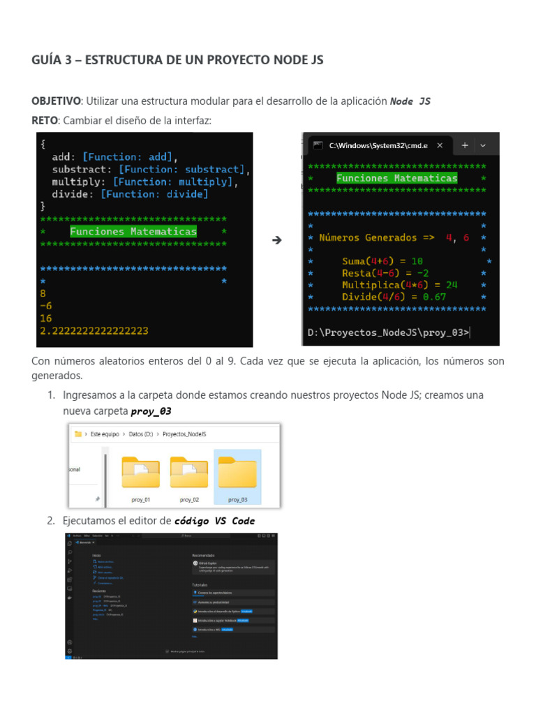 Estructura de Proyecto en Node.js | PDF | Archivo de computadora | Interfaz de línea de comando