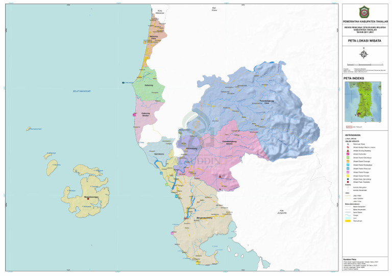 Peta - Lokasi Wisata Kabupaten Takalar | PDF