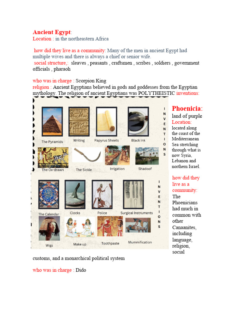 Ancient Egypt | PDF | Ancient Egypt | Phoenicia