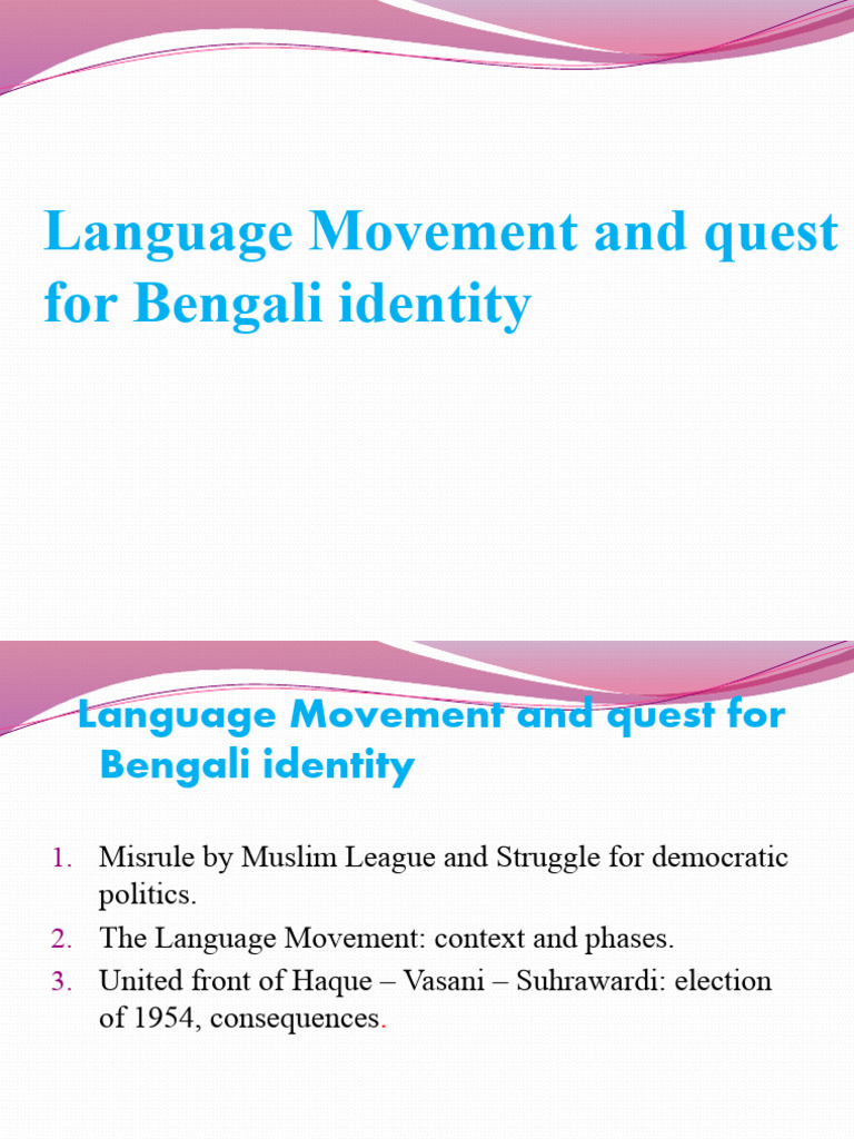 Language Movement and Quest For Bengali Identity | Download Free PDF ...