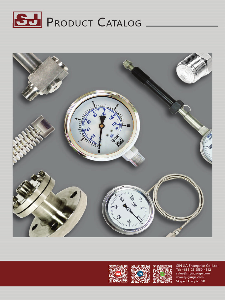 SJ POV CC (En) | PDF | Stainless Steel | Pressure Measurement