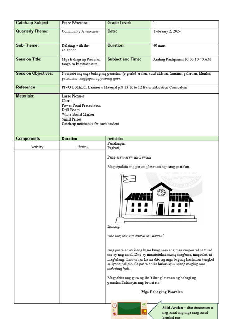 Catch Up Ap Week 1 | PDF
