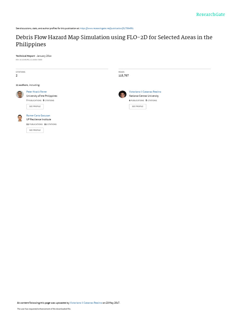 Project NOAH Debris Flow Hazard Map Simu | PDF | Tropical Cyclones ...