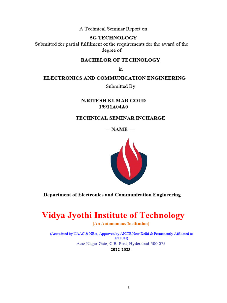 Vidya Jyothi Institute of Technology | PDF