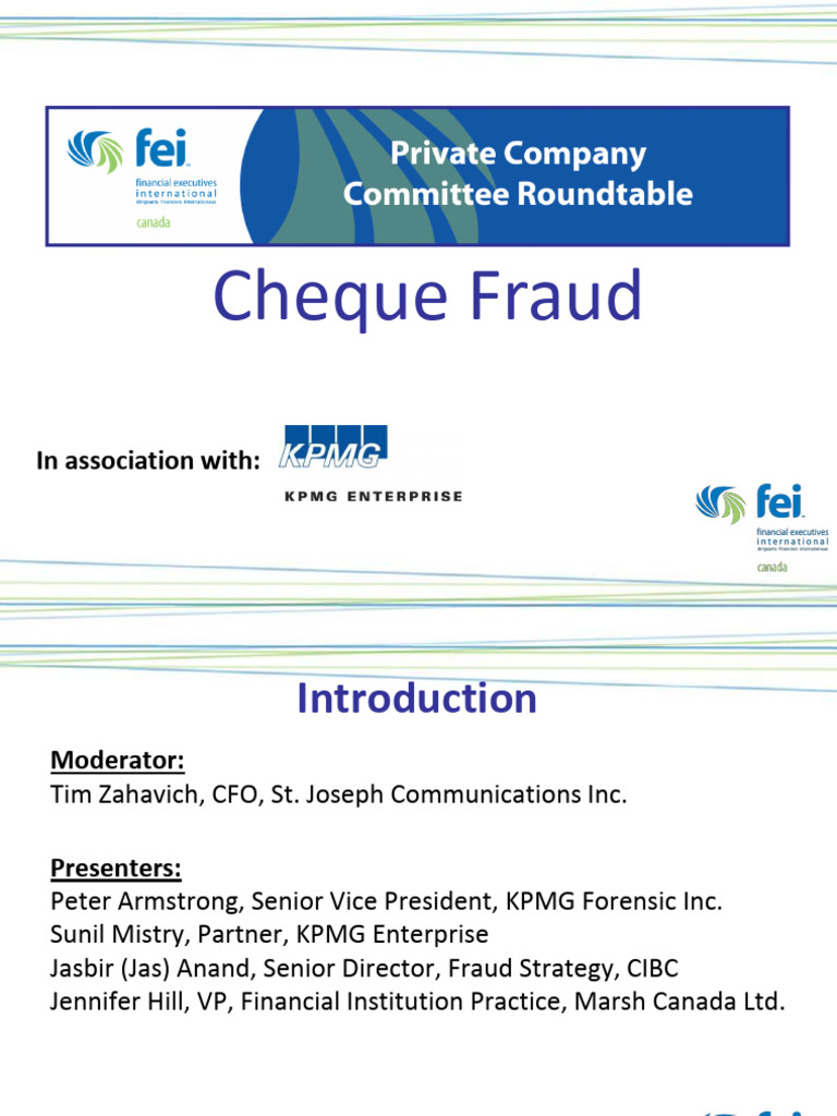 Cheque Fraud Prevention Strategies | PDF | Cheque | Payments