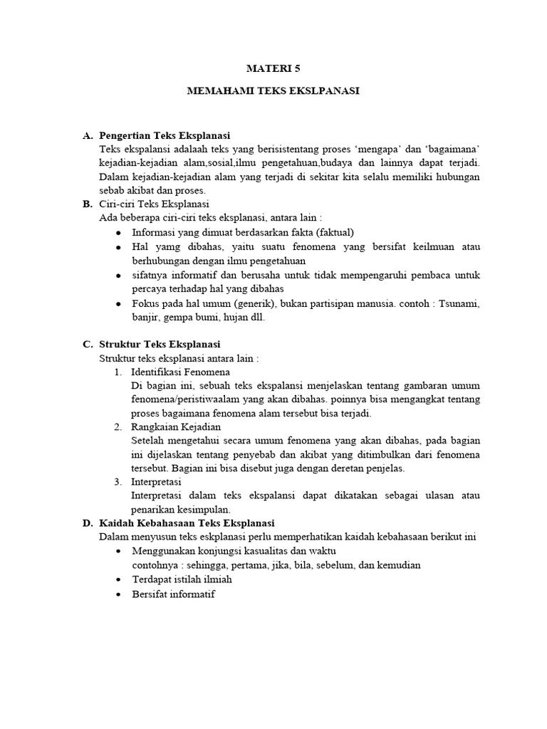 Materi 5 Bindo | PDF