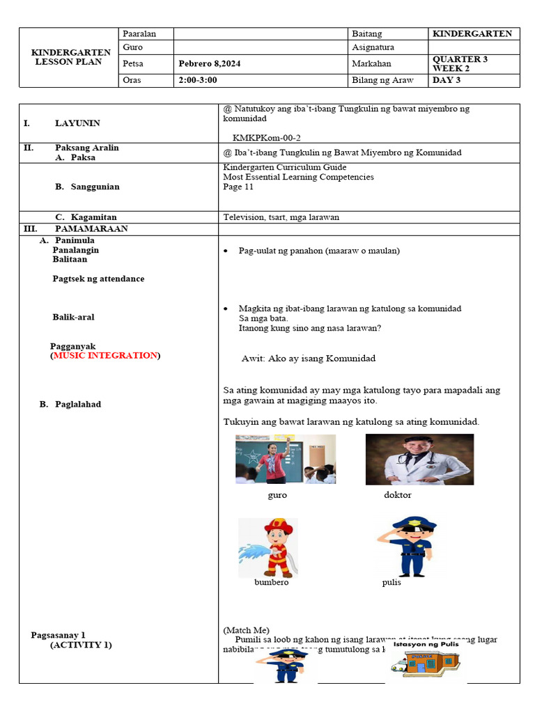 COT DLP - Kinder | PDF