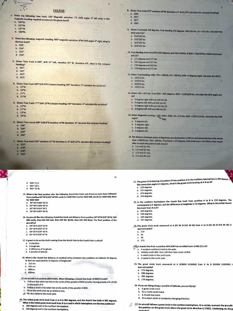 Gen Nav | PDF | Latitude | Elementary Geometry