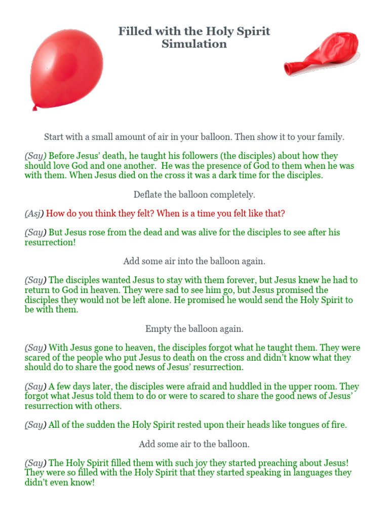 Filled With The Holy Spirit | PDF | Jesus | Resurrection Of Jesus