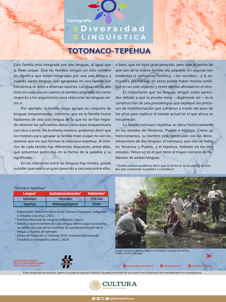 Diversidad_linguistica_4_Totonaco_tepehua | PDF | México | Mesoamérica