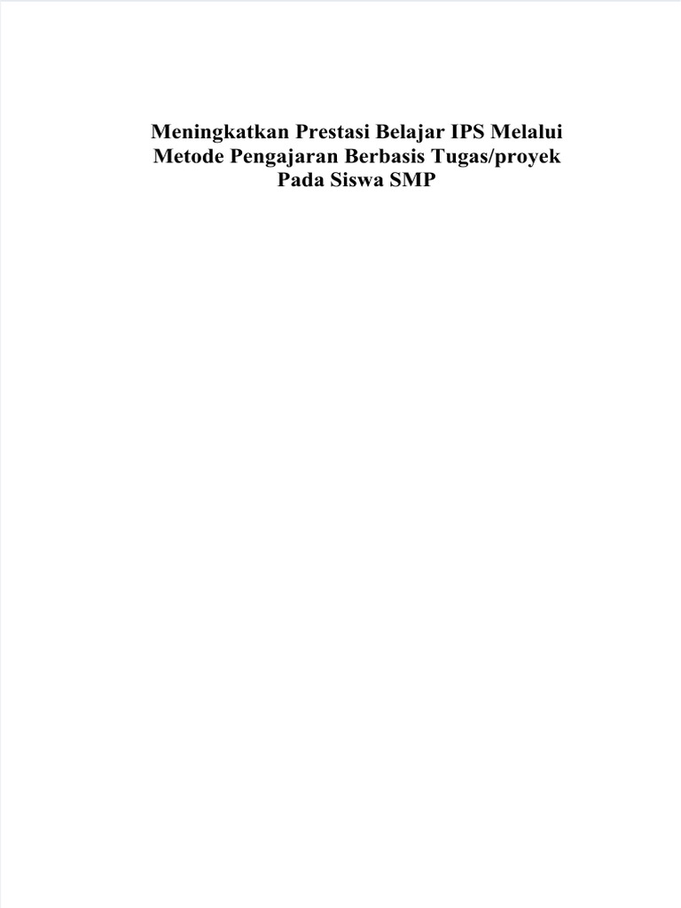 Dokumen - Tips - Ips Tugas Proyek SMP | PDF