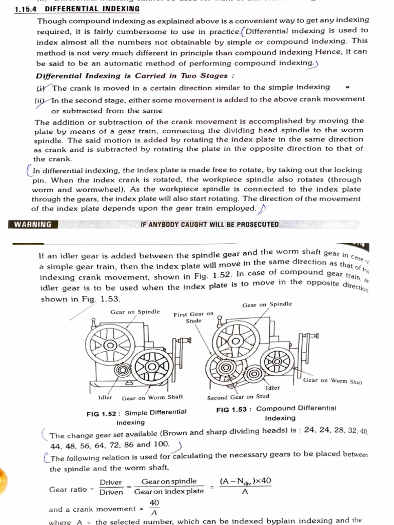 Differential and Angular Indexing | PDF | Gear | Angle
