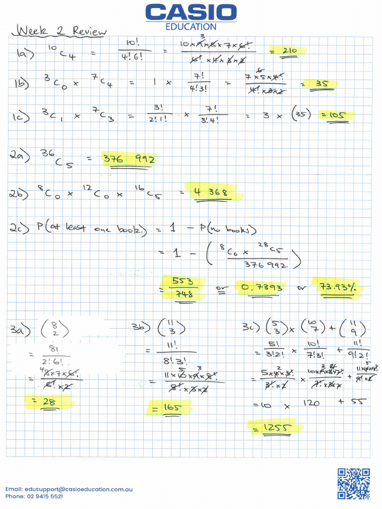 Week 2 Review Solutions | PDF