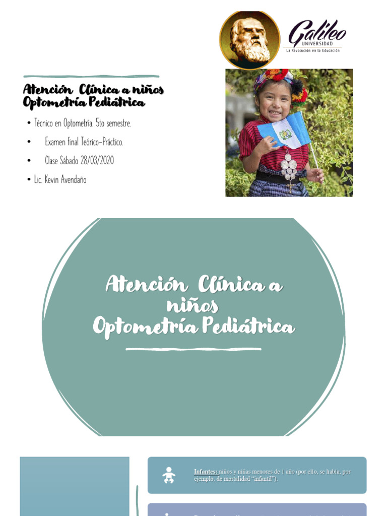 Atenci N CL Nica A Ni Os | PDF | Visión | Medicina CLINICA