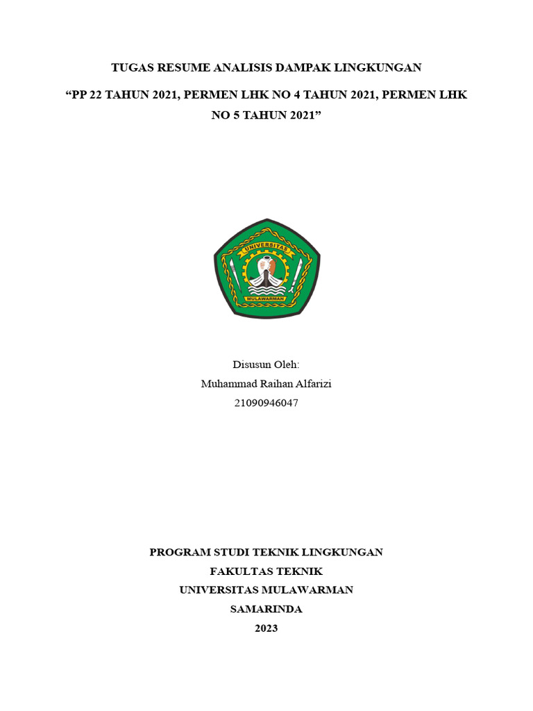 Analisis Permen LHK No. 4 Tahun 2021 | PDF