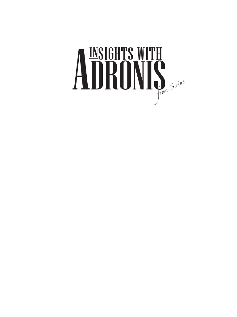 Insights With Adronis Ebook | PDF | Mind | Free Will