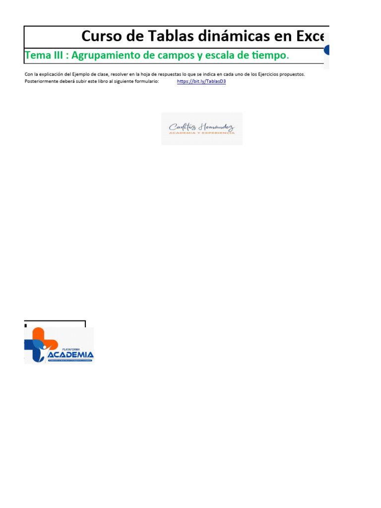 Clase III - Tablas Dinámicas | PDF
