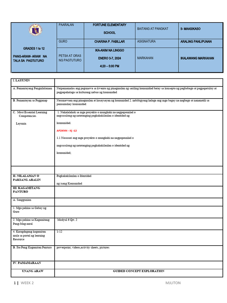 Ap DLL Q2 Module 6 | PDF