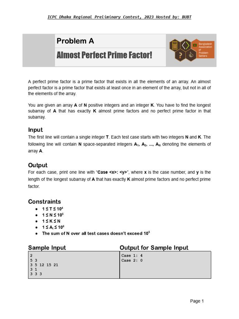 ICPC Preli | PDF | Prime Number | Numbers ICPC Preli | PDF | Prime Number | Numbers