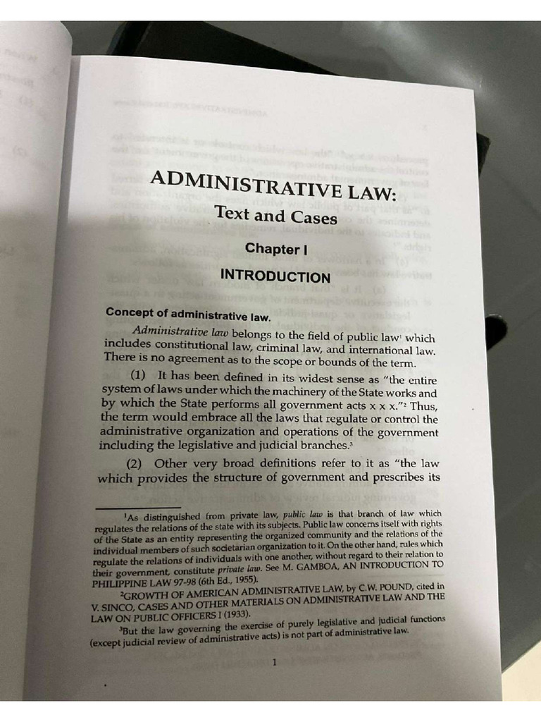 Admin Law Book Page 1-20 | PDF