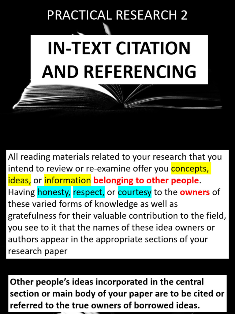 PR2 Citation and Referencing | PDF | Citation | Apa Style