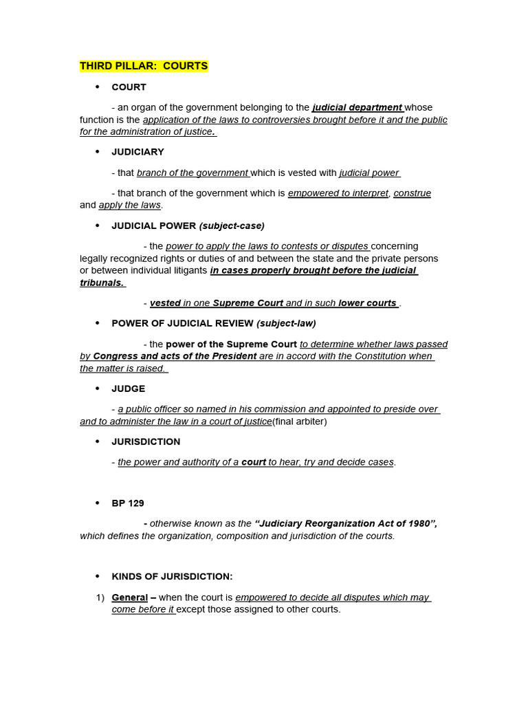 Third Pillar | PDF | Judiciaries | Supreme Courts