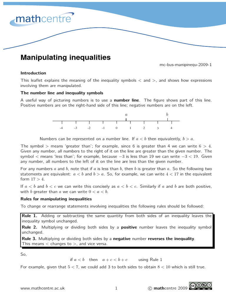 MC Bus Manipinequ 2009 1 | PDF | Inequality (Mathematics) | Mathematics