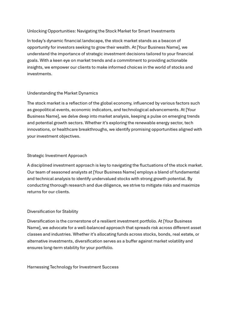 DOC-20240201-WA0000. | PDF | Investing | Diversification (Finance)