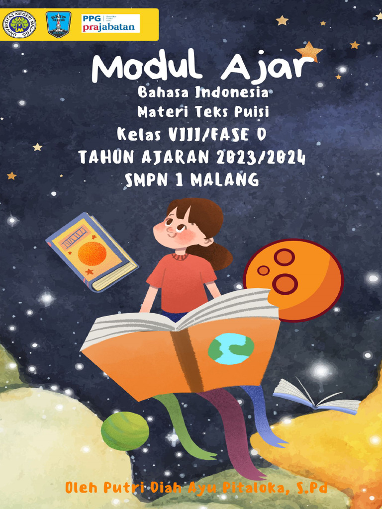 Putri Diah Ayu Pitaloka - Modul Ajar - Siklus 1 | PDF | Seni & Disiplin Bahasa