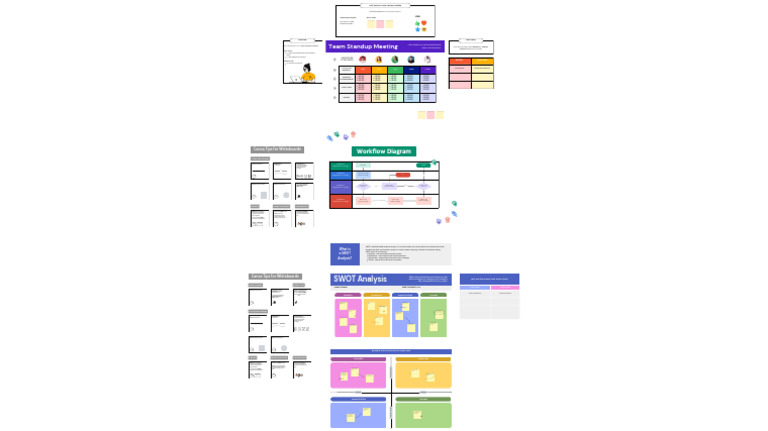 Workflow Diagram Planning Whiteboard in Green Red Modern Professional ...