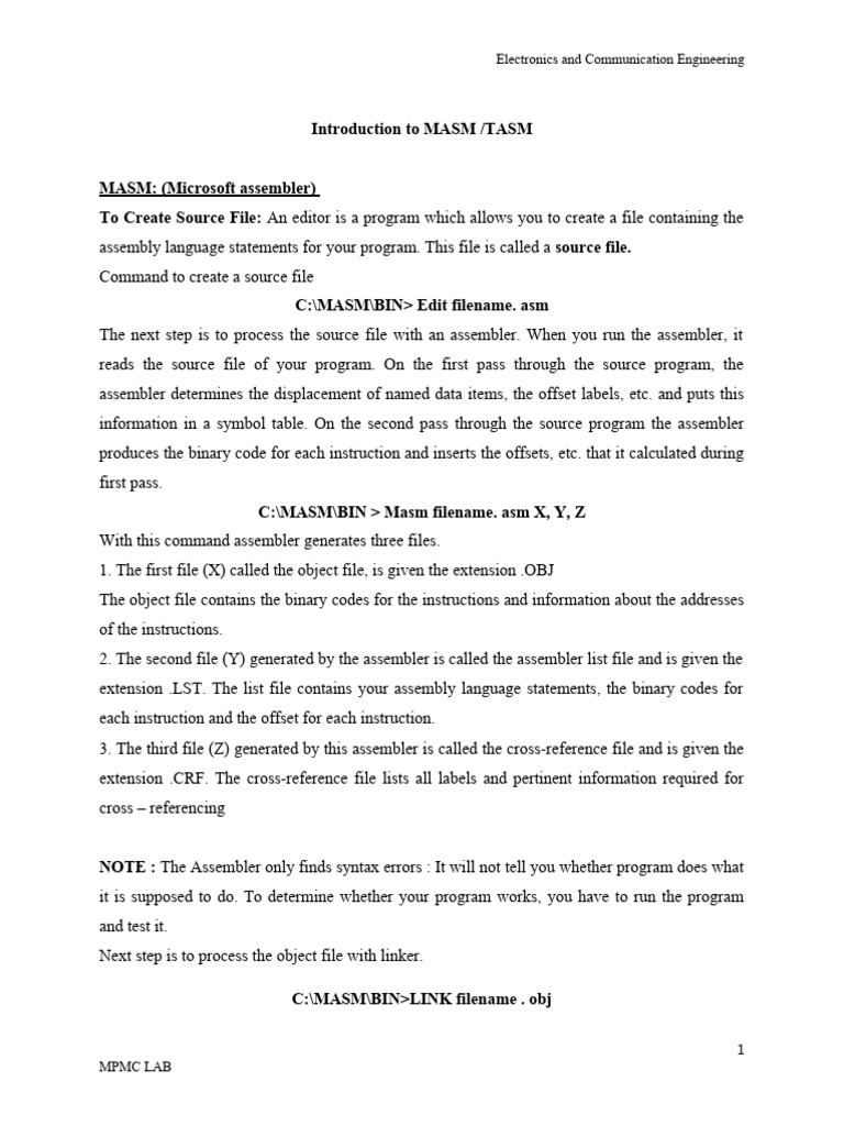 MPMC Final - r18 | PDF | Assembly Language | Programming