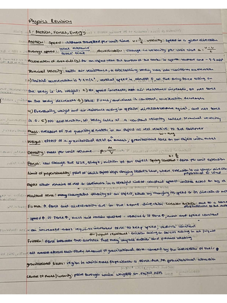 Physics 0625 Notes | PDF Physics 0625 Notes | PDF