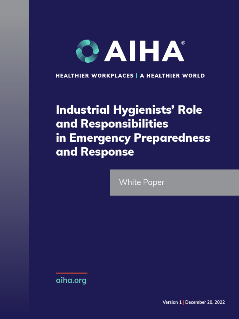 IHs Roles & Responsibilities in Emergency Management | PDF ...