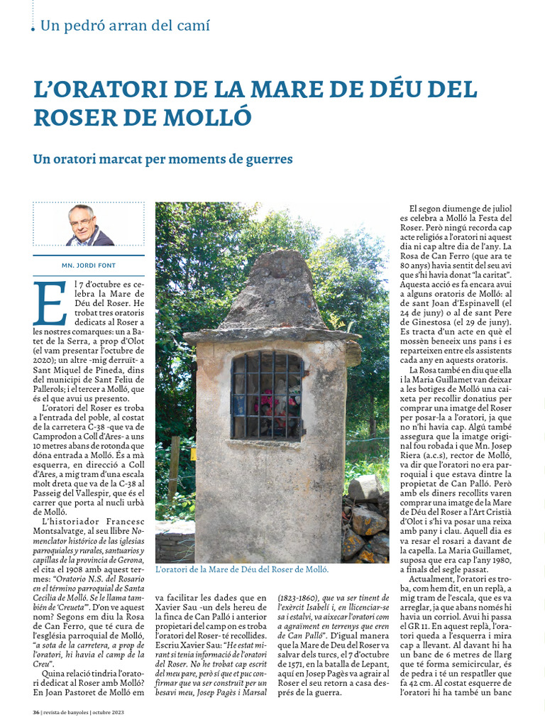 MdeD Del Roser de Molló | PDF