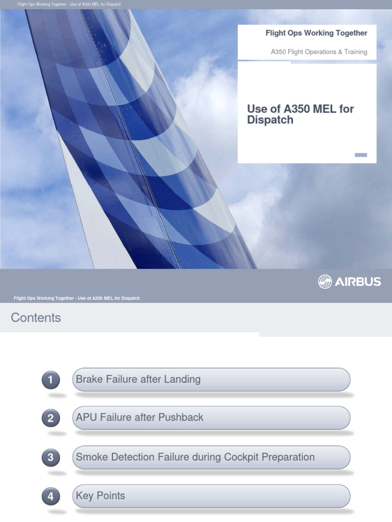 9 Use of A350 MEL For Dispatch | PDF | Aerospace | Aviation