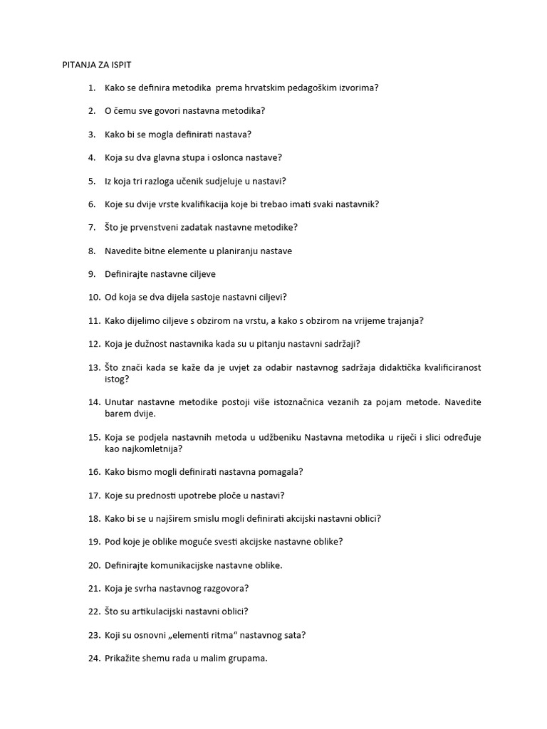 Pitanja Za Ispit PPDMN | PDF