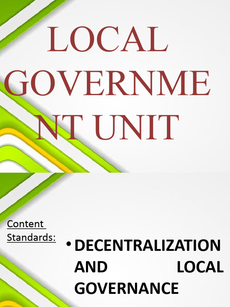Local Government Unit | PDF | Local Government | Justice