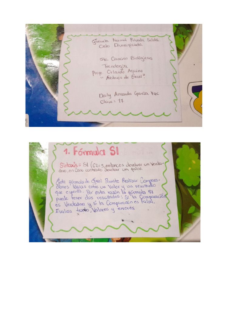 Ficheros de Excel - Tecno. | PDF