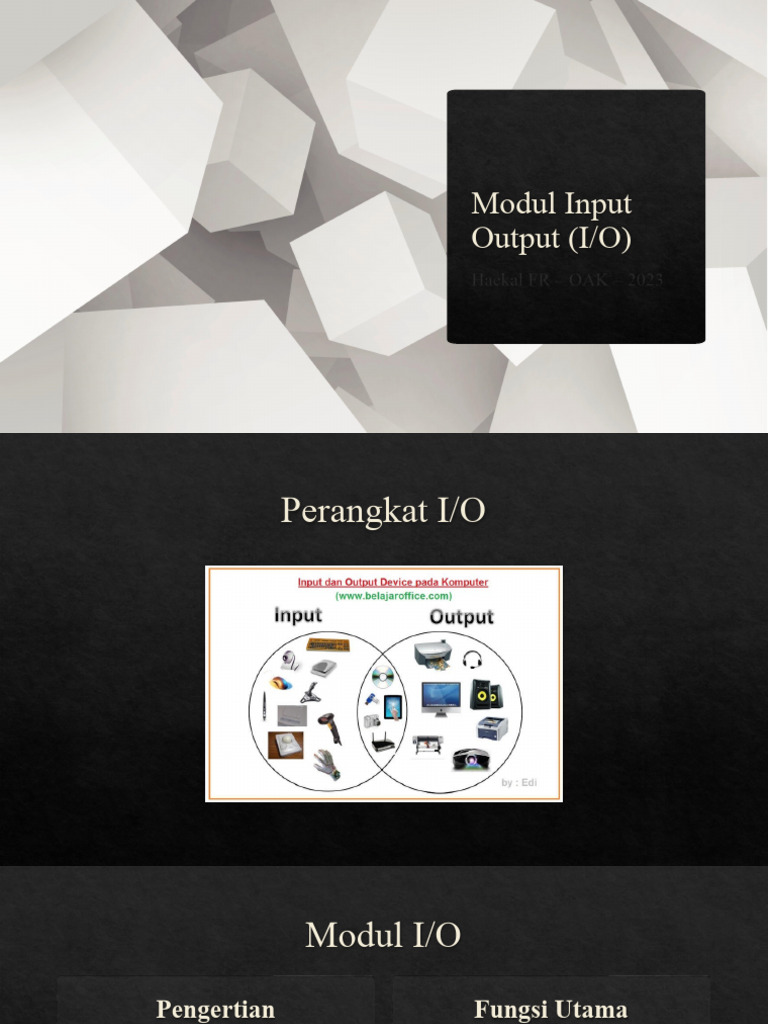Modul Input Output | PDF