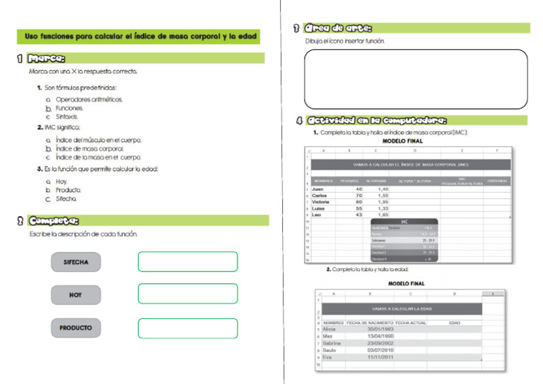 Ficha Práctica - Taller Cómputo - 3ro Primaria | PDF