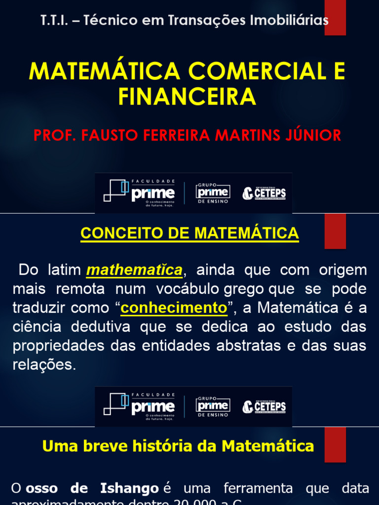 TTI Matemática Comercial e Financeira - Fausto JR | PDF | Moeda | Juros